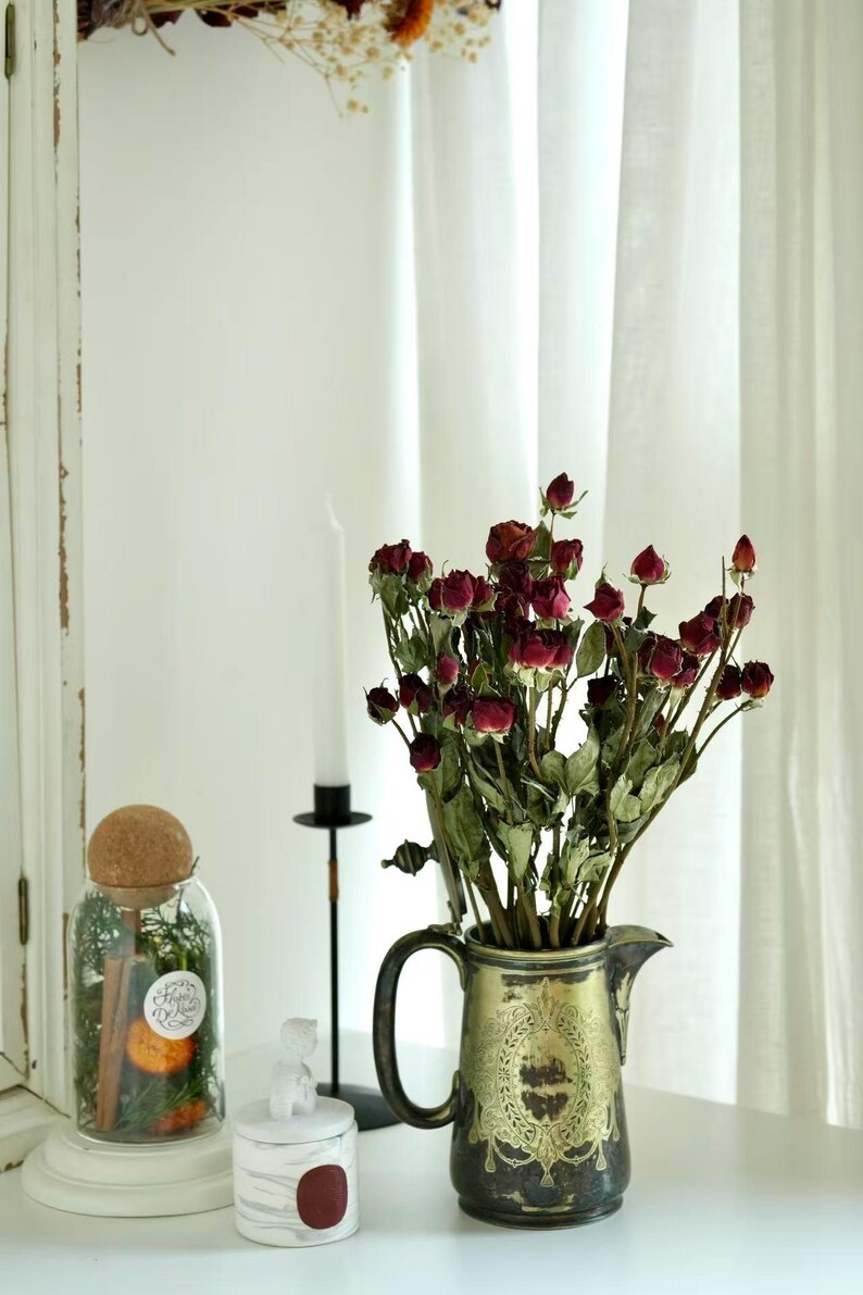Dried Mini Rose Bouquet | Preserved Spray Roses | Vintage Roses ...