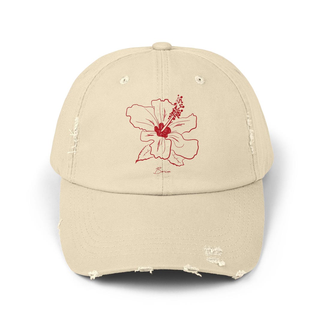 Flor De Maga Distressed Cap Boricua Pride Baseball Hat - Etsy