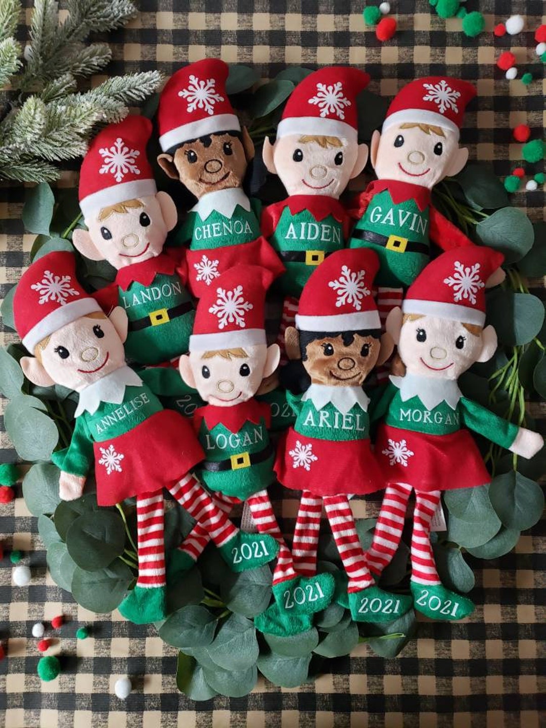 Personalized Christmas Elf With Name and Year Included Christmas Gift ...