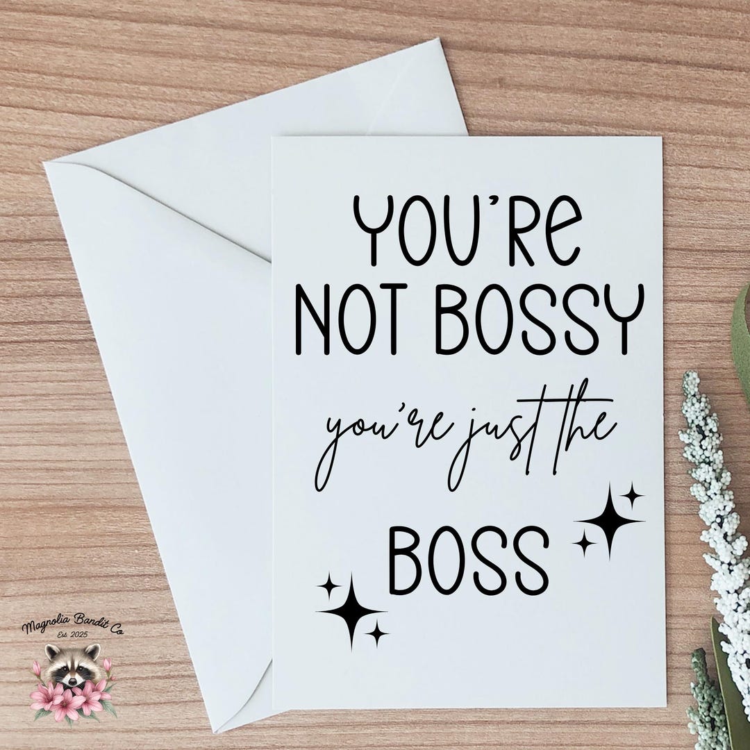 Empowering Boss Lady Card: Funny Greeting Card for Women - Etsy