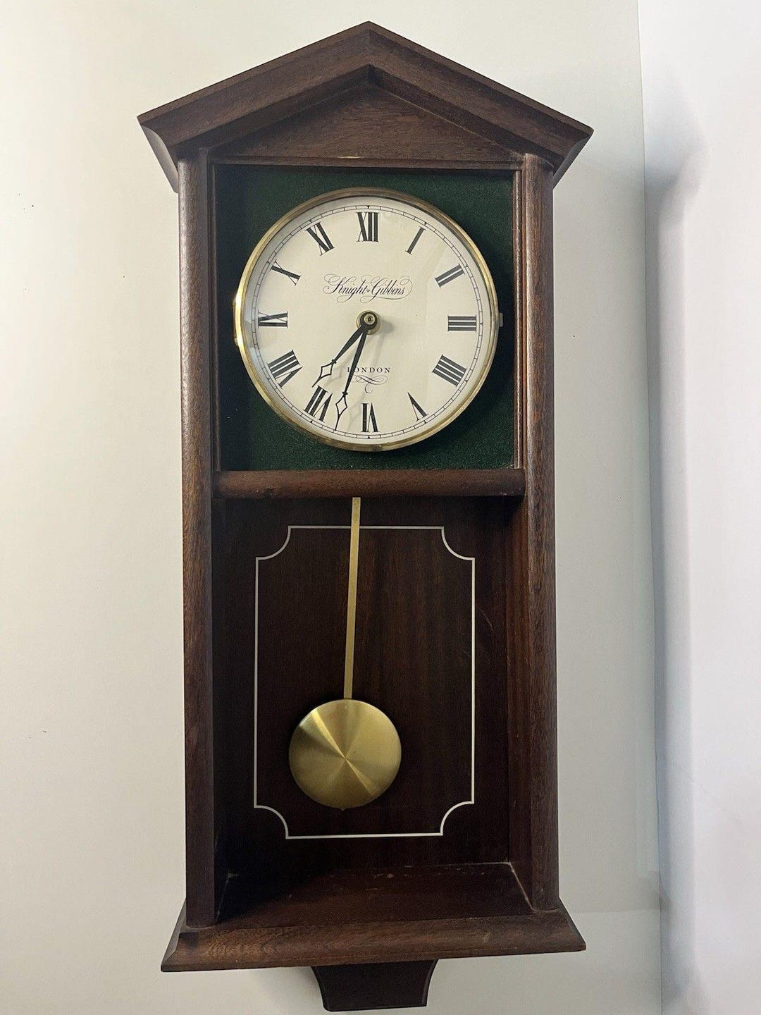 Vintage Knight & Gibbons London 22”pendulum Pine Wall Clock Working - Etsy