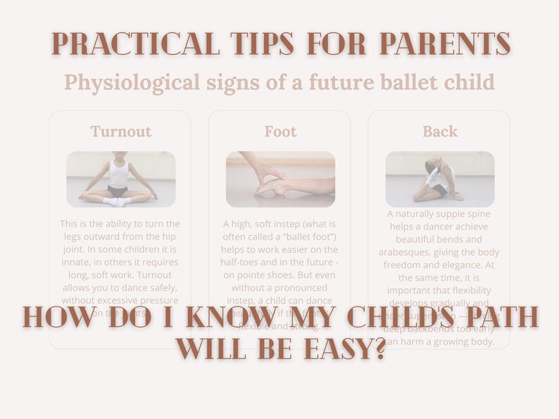 How Do I Know If My Child is Made for Ballet? - Etsy Canada