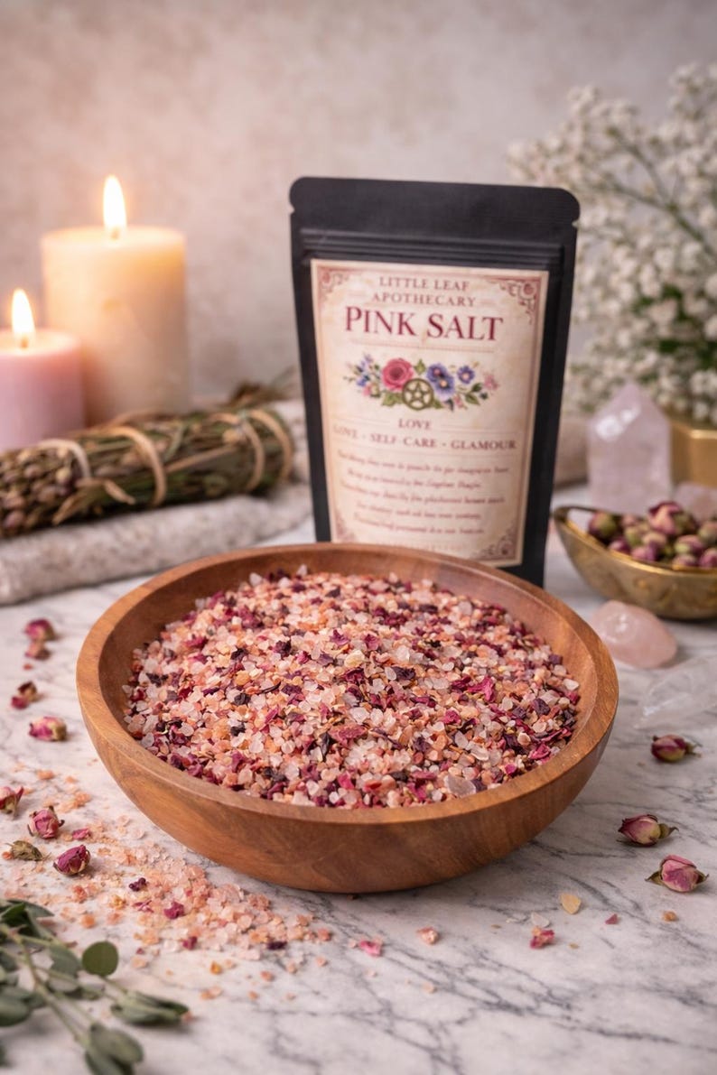 Pink Salt Ritual Blend | Love • Calm • Emotional Healing | Botanical ...