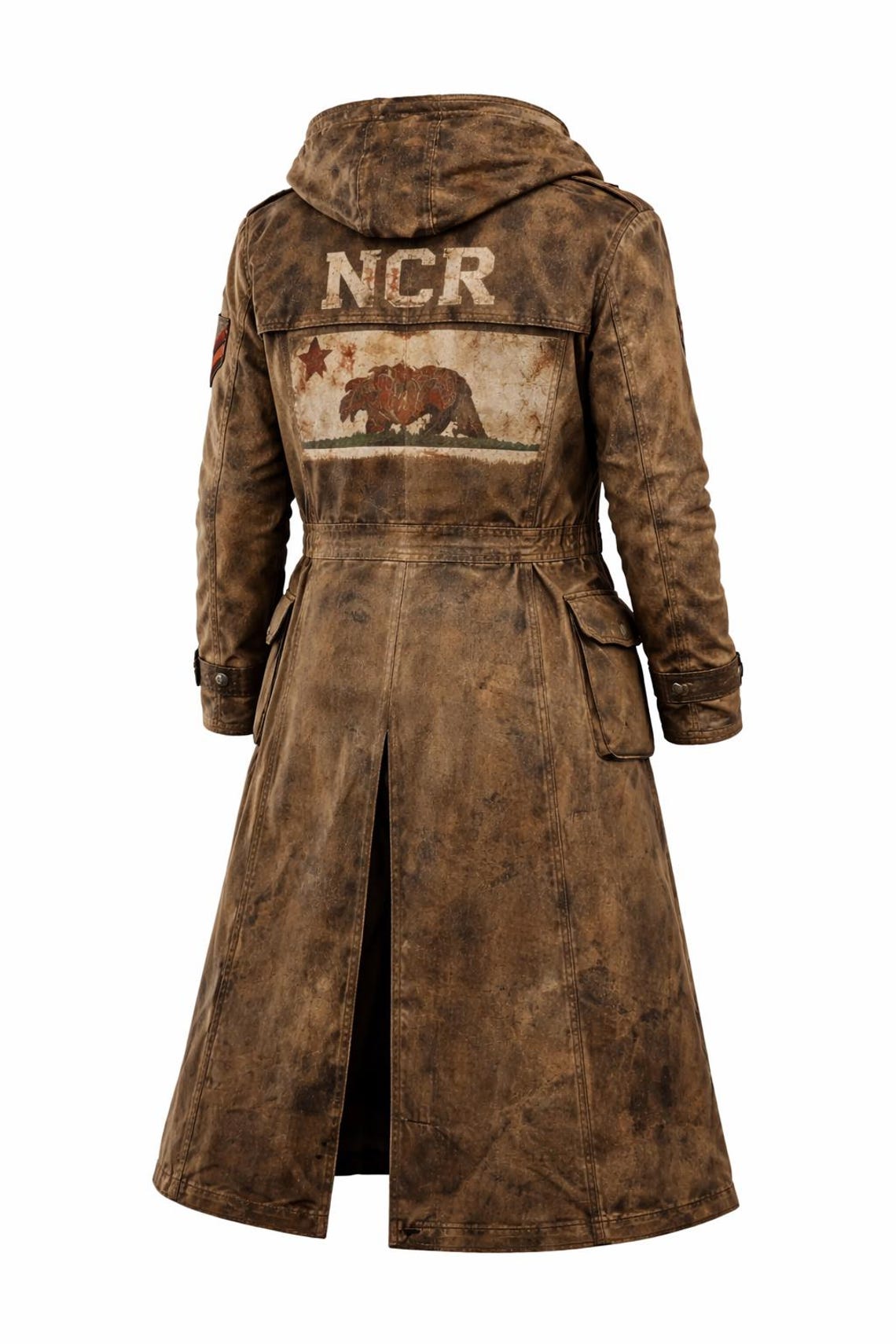 Fallout NCR Ranger Distressed Canvas Long Duster Coat – Men’s Post ...