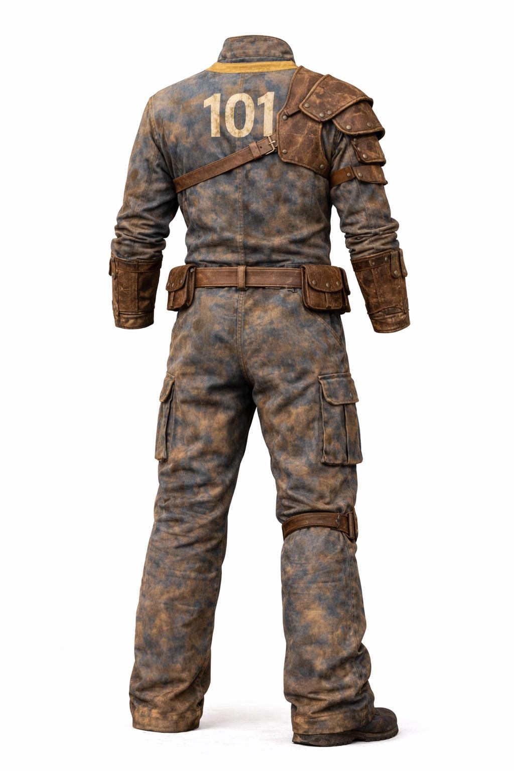 Fallout Vault 101 Distressed Cotton Jumpsuit – Post-apocalyptic Ranger ...
