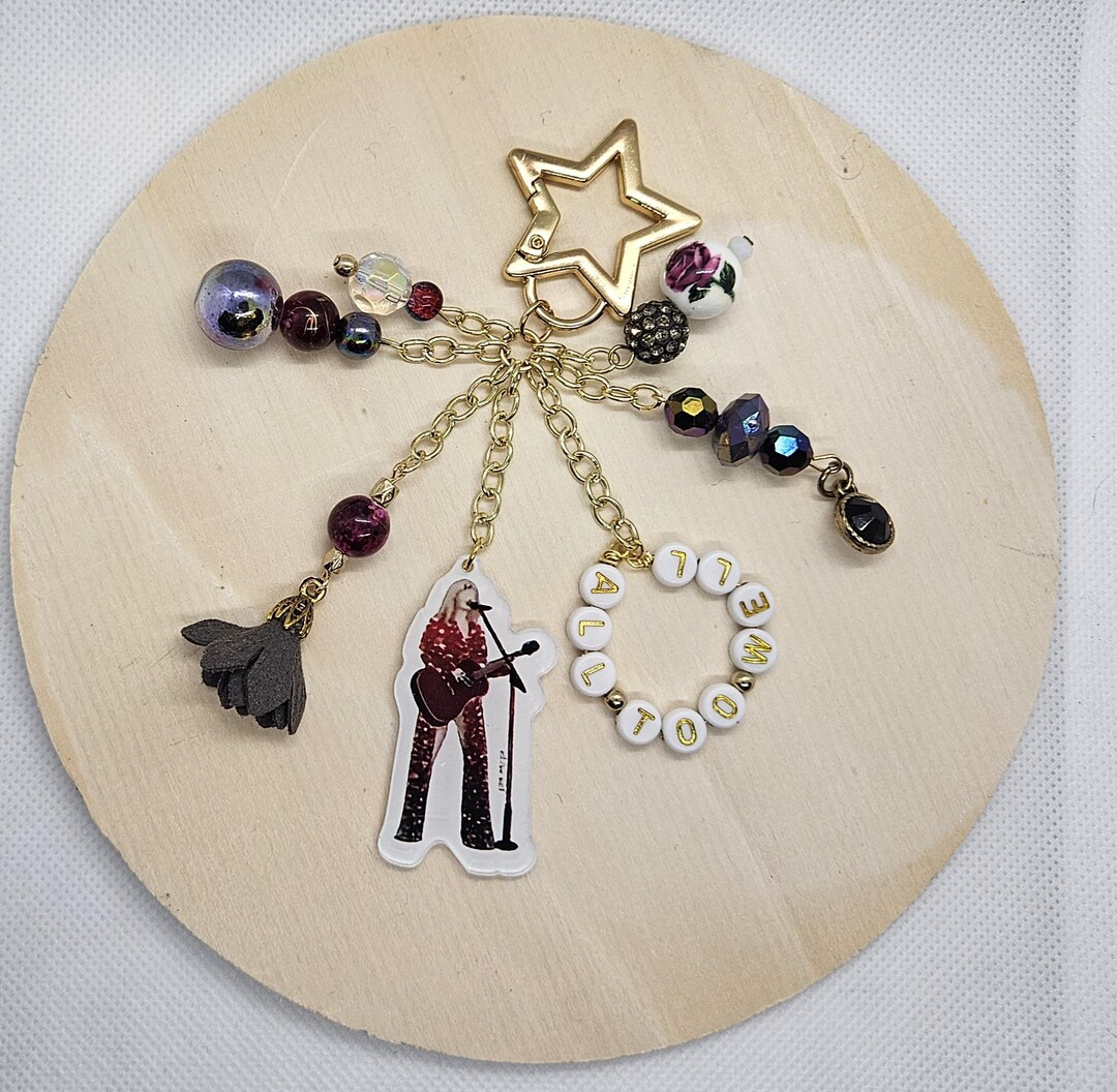 Red Era Taylor Swift Bag Charm: All Too Well Inspired Purse Charm, Fan ...