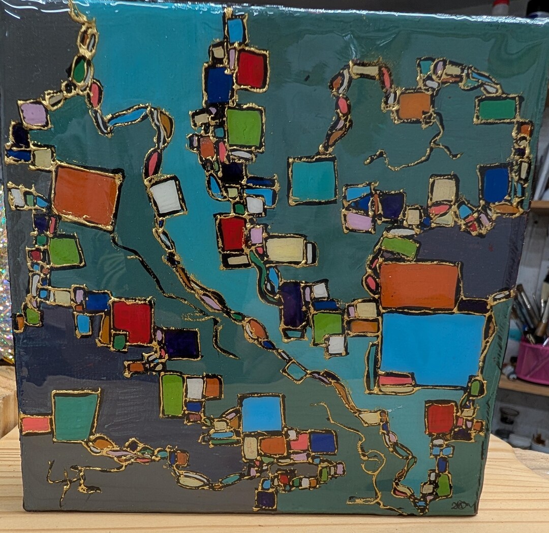 Road Map #4 Canvas Art - Etsy