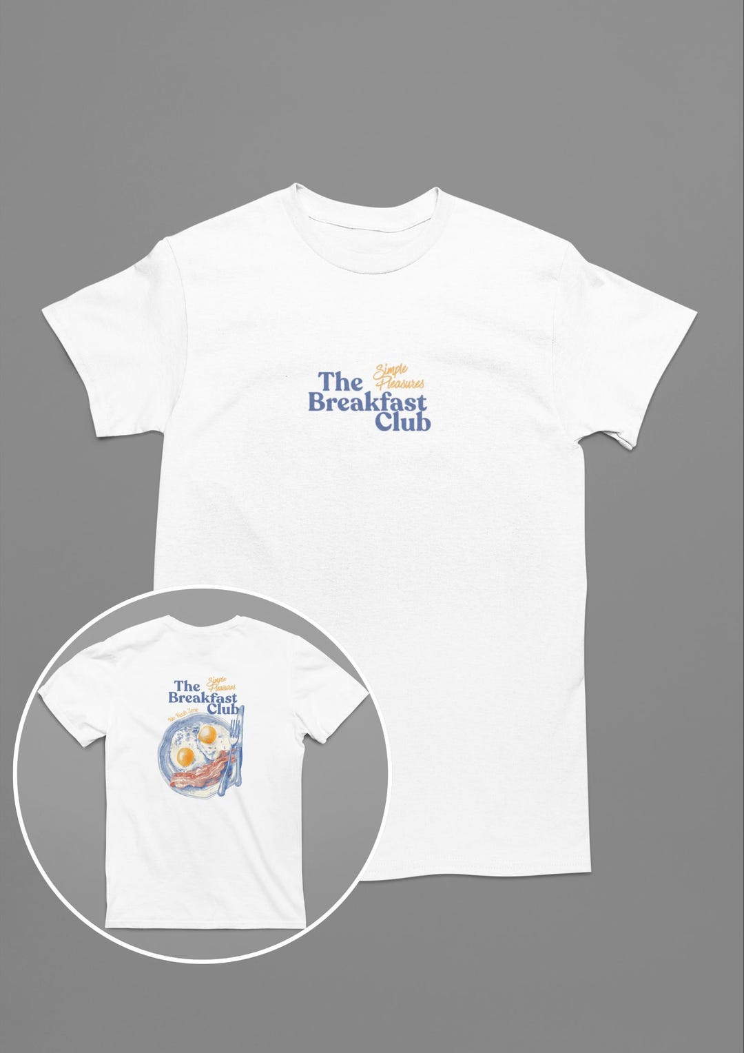 The Breakfast Club Egg and Bacon Shirt | Breakfast T-shirt - Etsy