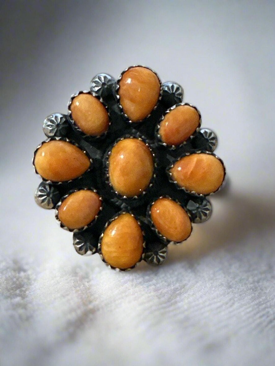 Spiny Oyster Cluster Southwestern Ring Size 8 - Etsy