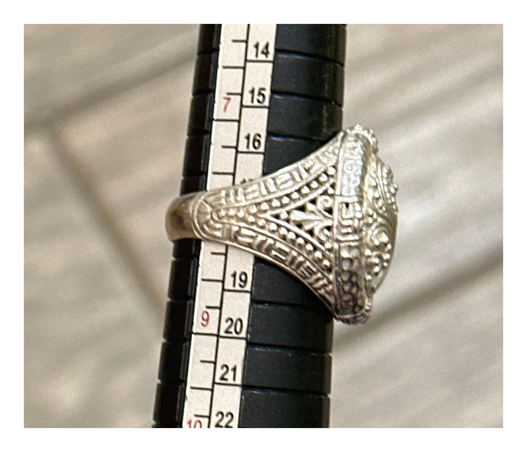 Sarda Bali Filigree Signet .925 Ring Size 8 Rare - Etsy