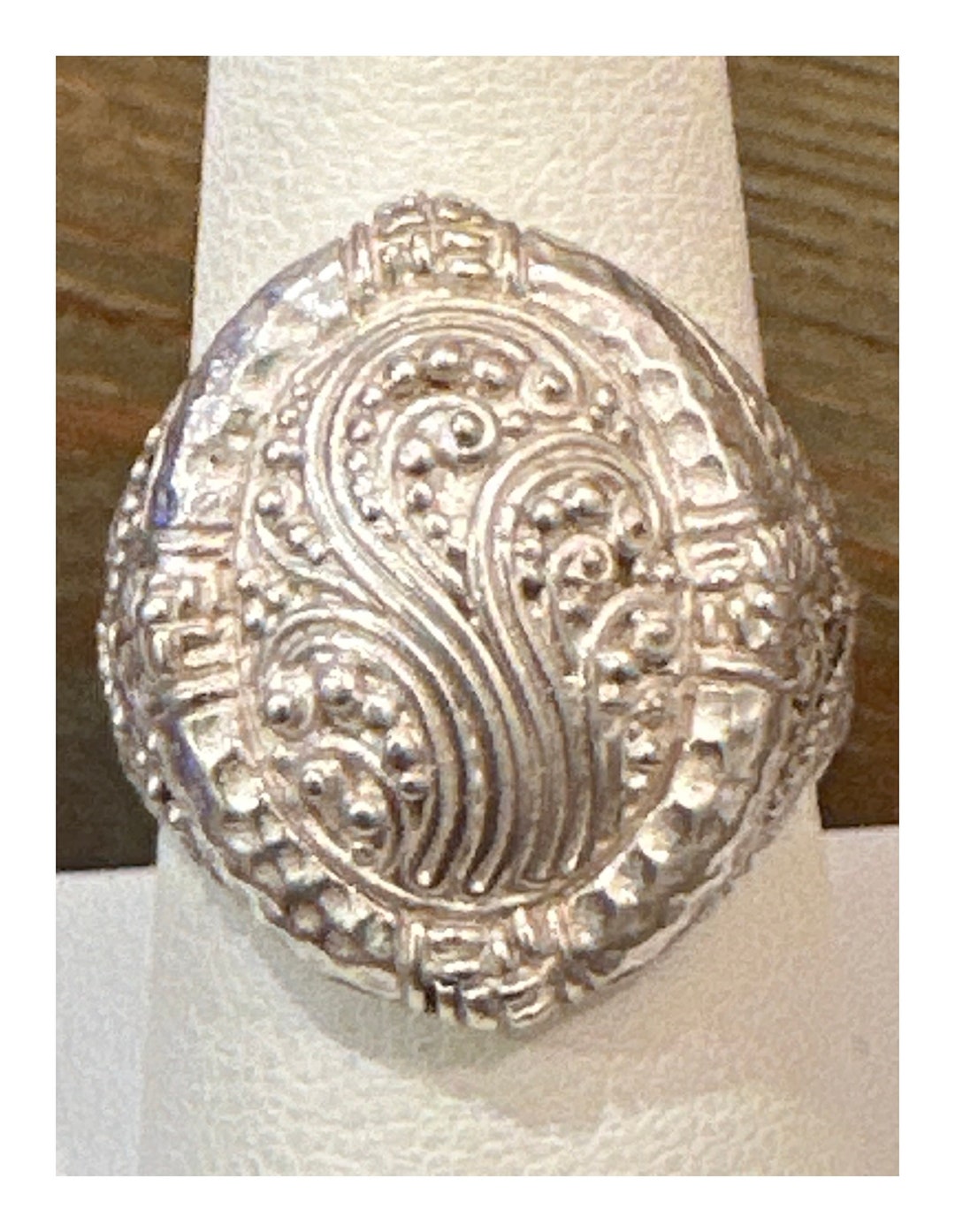 Sarda Bali Filigree Signet .925 Ring Size 8 Rare - Etsy