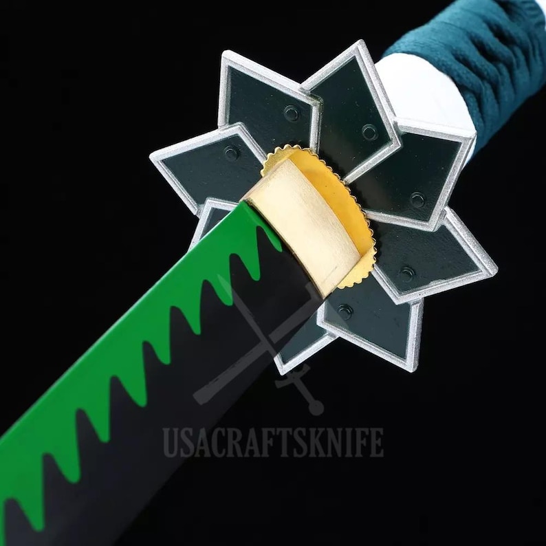 40" Handmade Sanemi Shinazugawa's Sword, Demon Slayer - Nichirin Sword ...