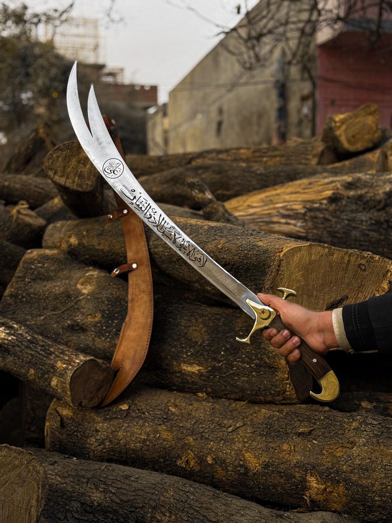 Custom Hand Made Zulfiqar Sword Arabic Turkish Swords Imam Ali Islamic ...