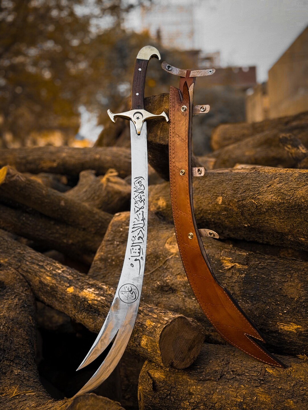 Custom Hand Made Zulfiqar Sword Arabic Turkish Swords Imam Ali Islamic ...