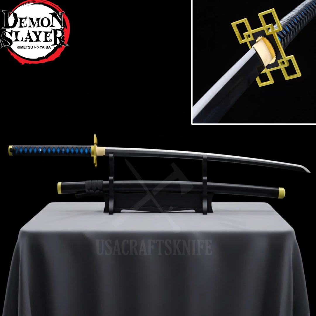 40" Handmade Muichiro Tokito's Sword, Demon Slayer - Nichirin Sword ...