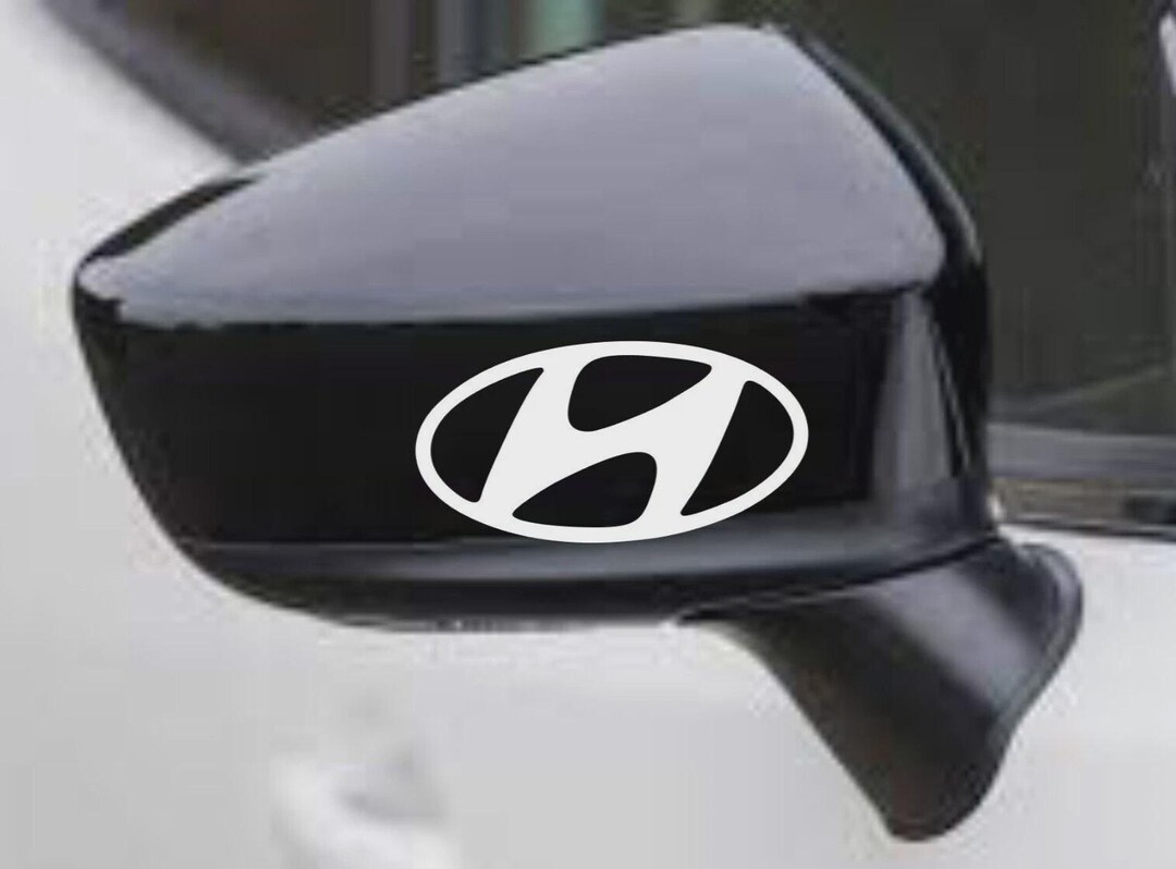2x Hyundai Car Stickers – Vinyl Decals for Wing Mirrors, Windows & More ...