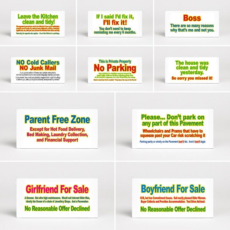 Funny/rude Signs - Etsy UK