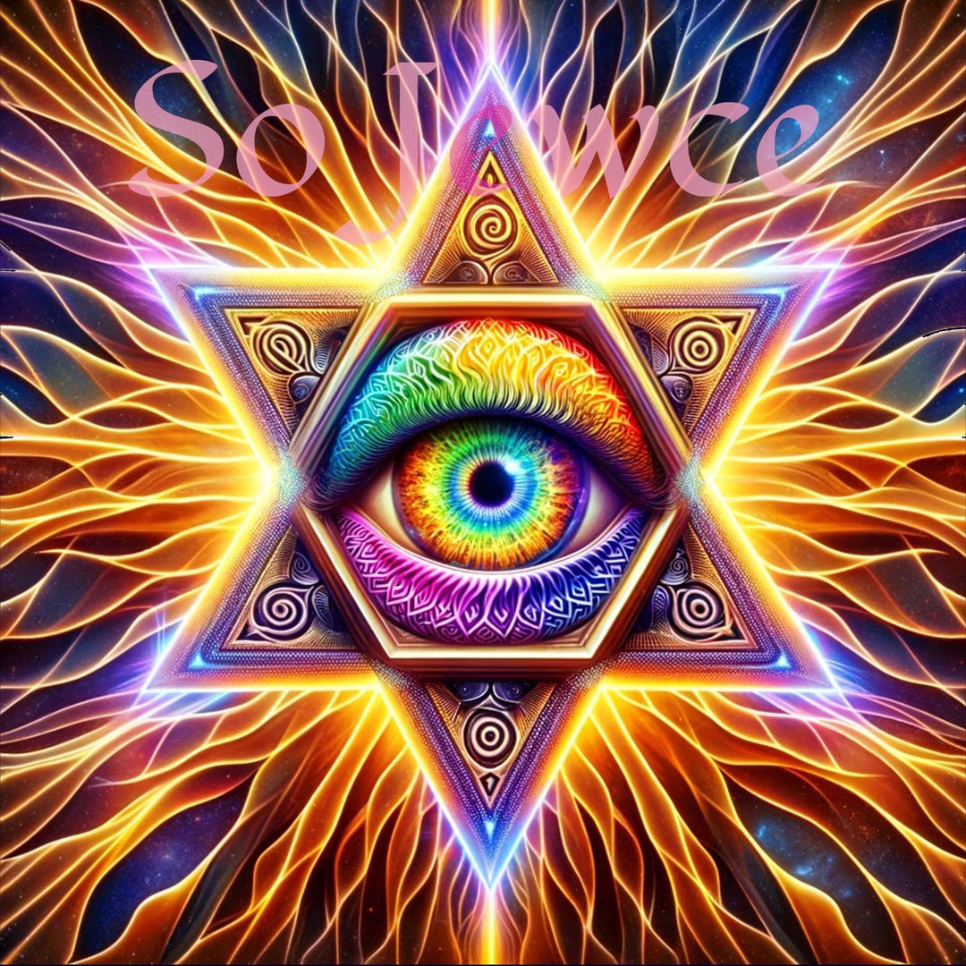 5x Third Eye Awake Star of David Psychedelic Sticker Set - Etsy