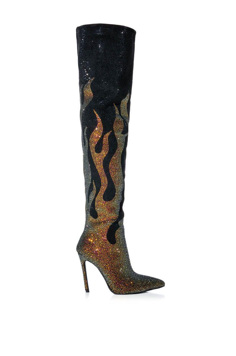 Custom Rhinestone Boots: Sparkly Glam Heels - Sizes 35-44 - Etsy