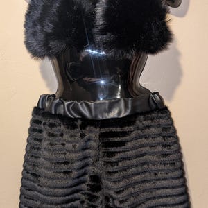Faux Fur Shorts: Cozy Striped Design (multiple Lengths Available)-by ...