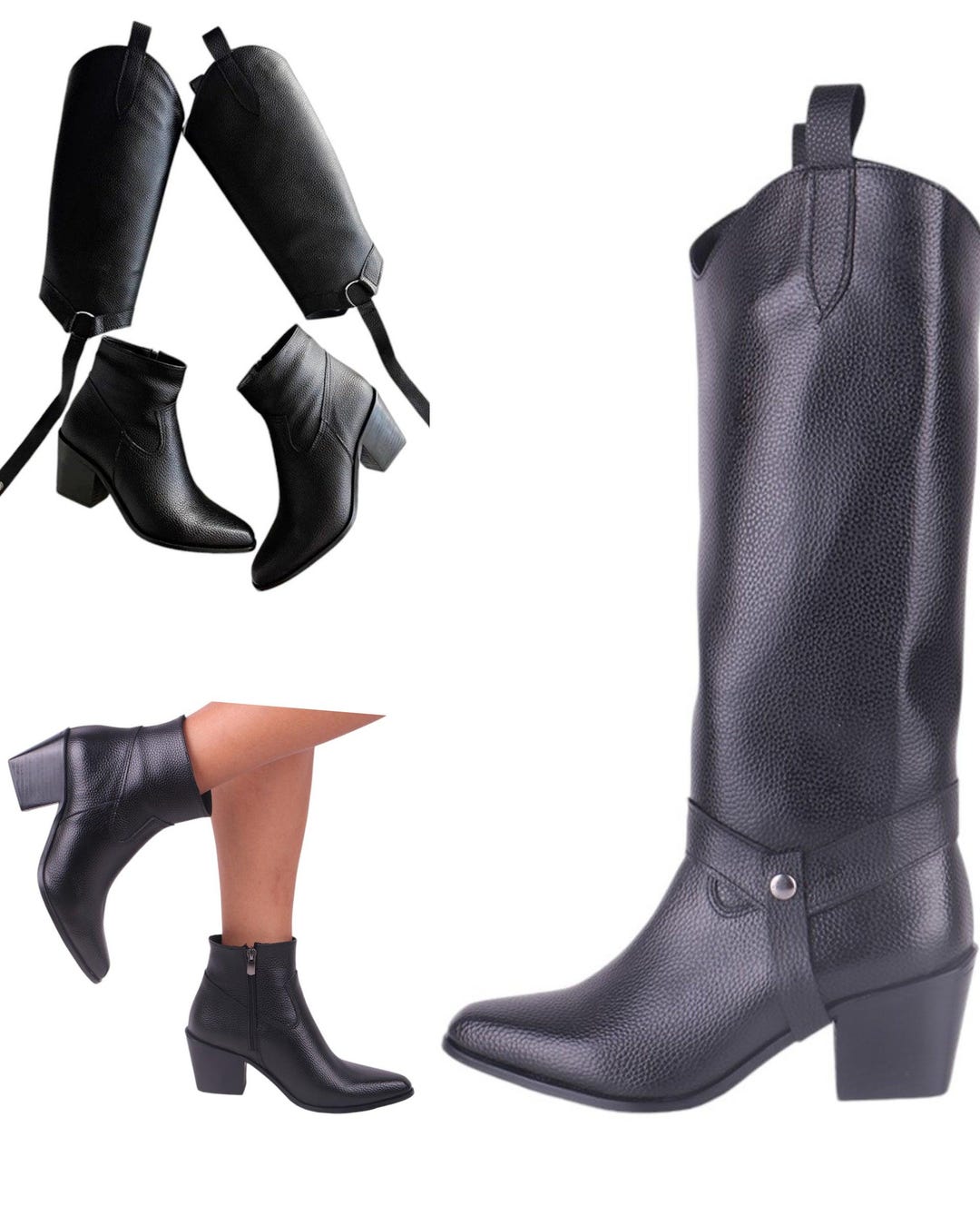 Cowboy Riding Chap Boots: Custom Colors and Heel Styles - Handmade - Etsy