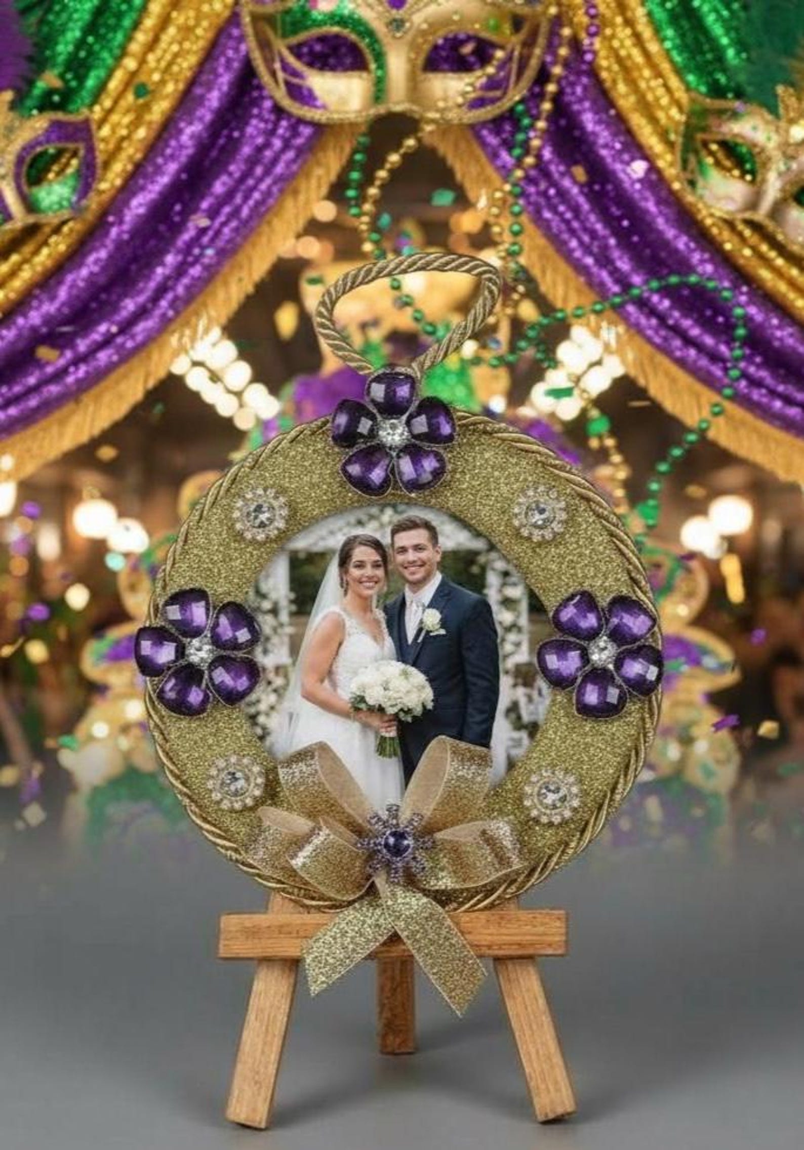 Memory Frame - Violet Royal Gems W/easel - Etsy