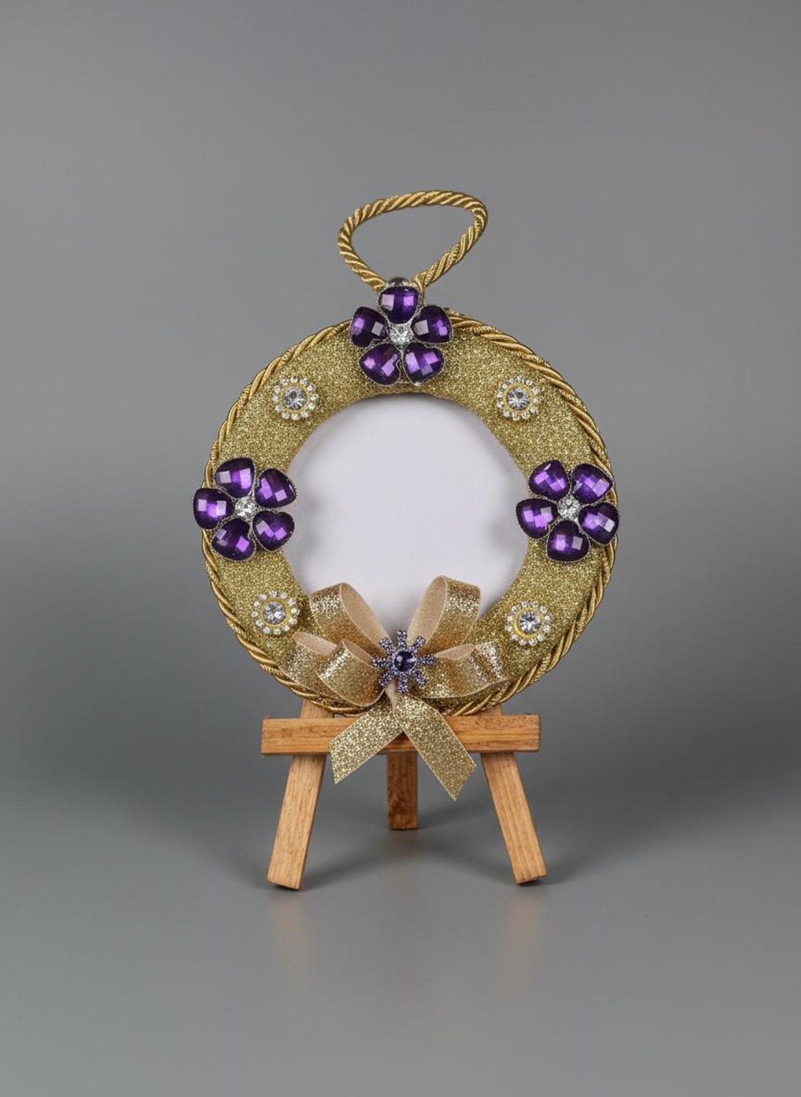 Memory Frame - Violet Royal Gems W/easel - Etsy