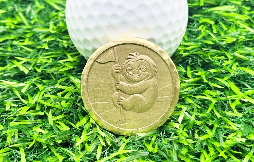 Sloth Brass Golf Ball Marker: Funny Golf Gift (1.25") - Etsy