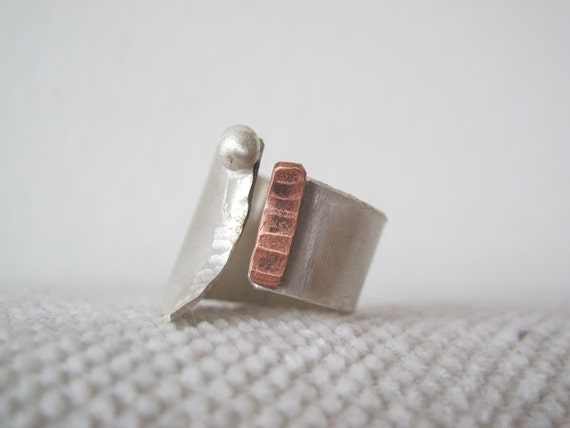 Items similar to Silversmith silver ring, handmade - Basic instinct ...