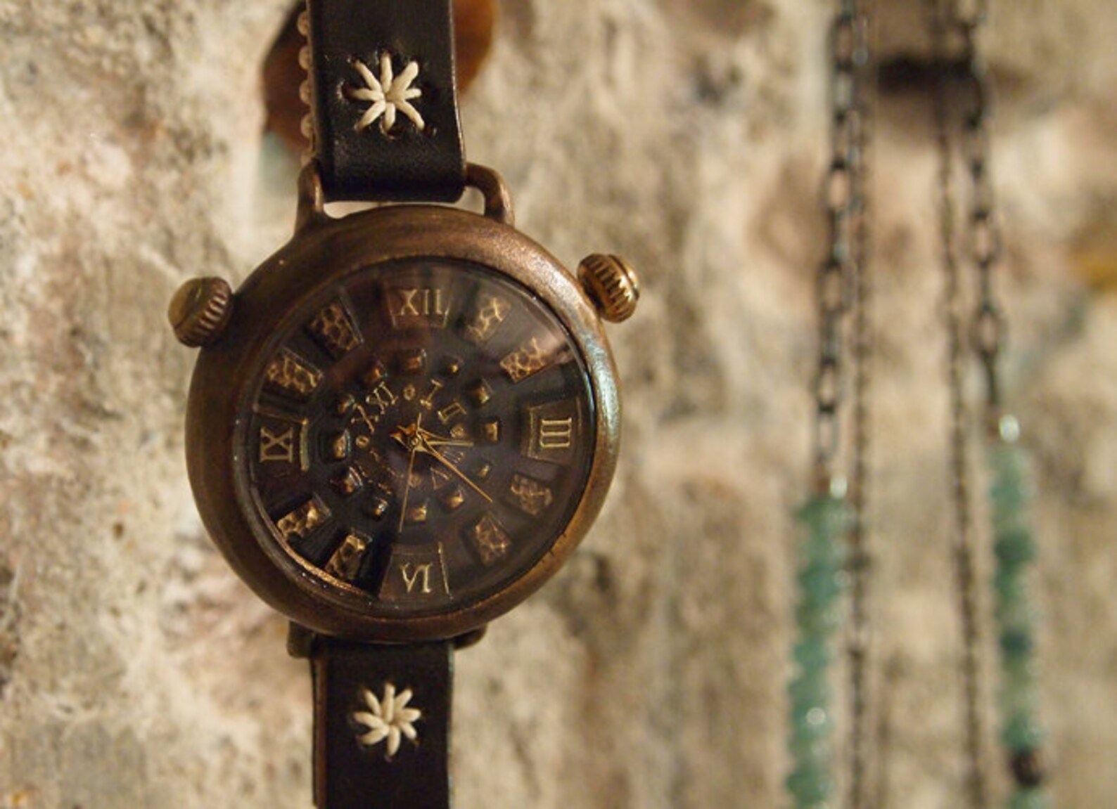 Vintage Retro Handcraft Watch. Handstitch Leather Strap. - Etsy