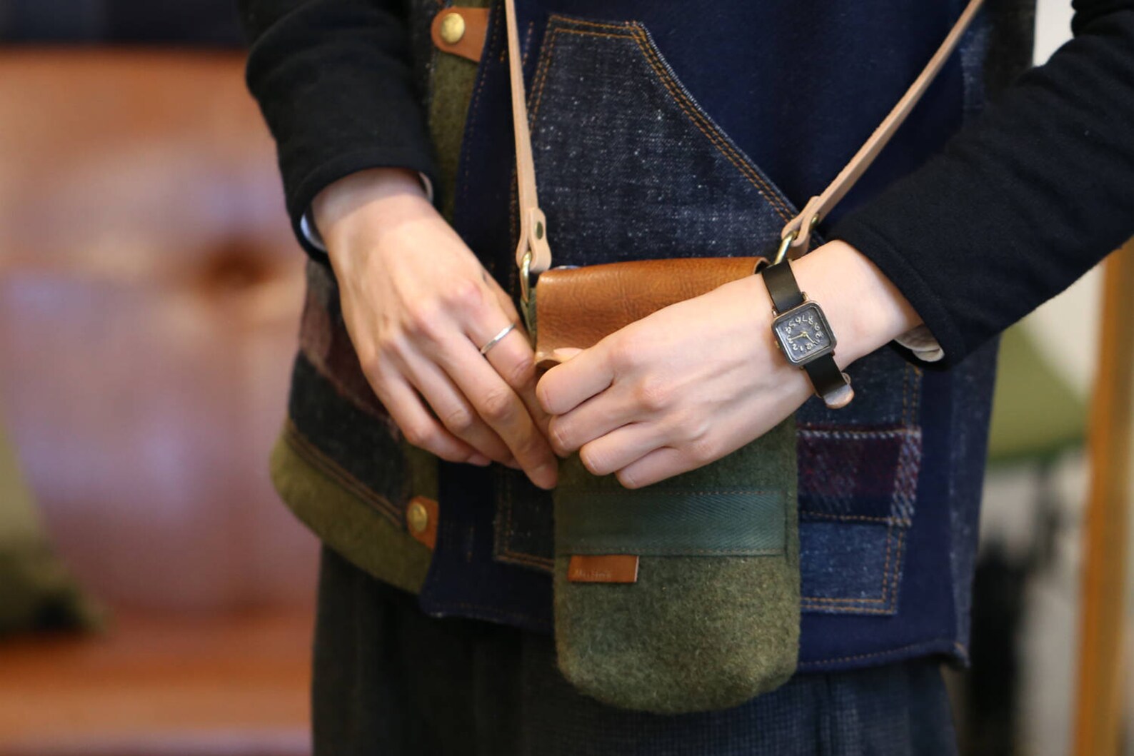 Vintage Handcraft Wrist Watch With Leather Band /// Nemoblackr - Etsy