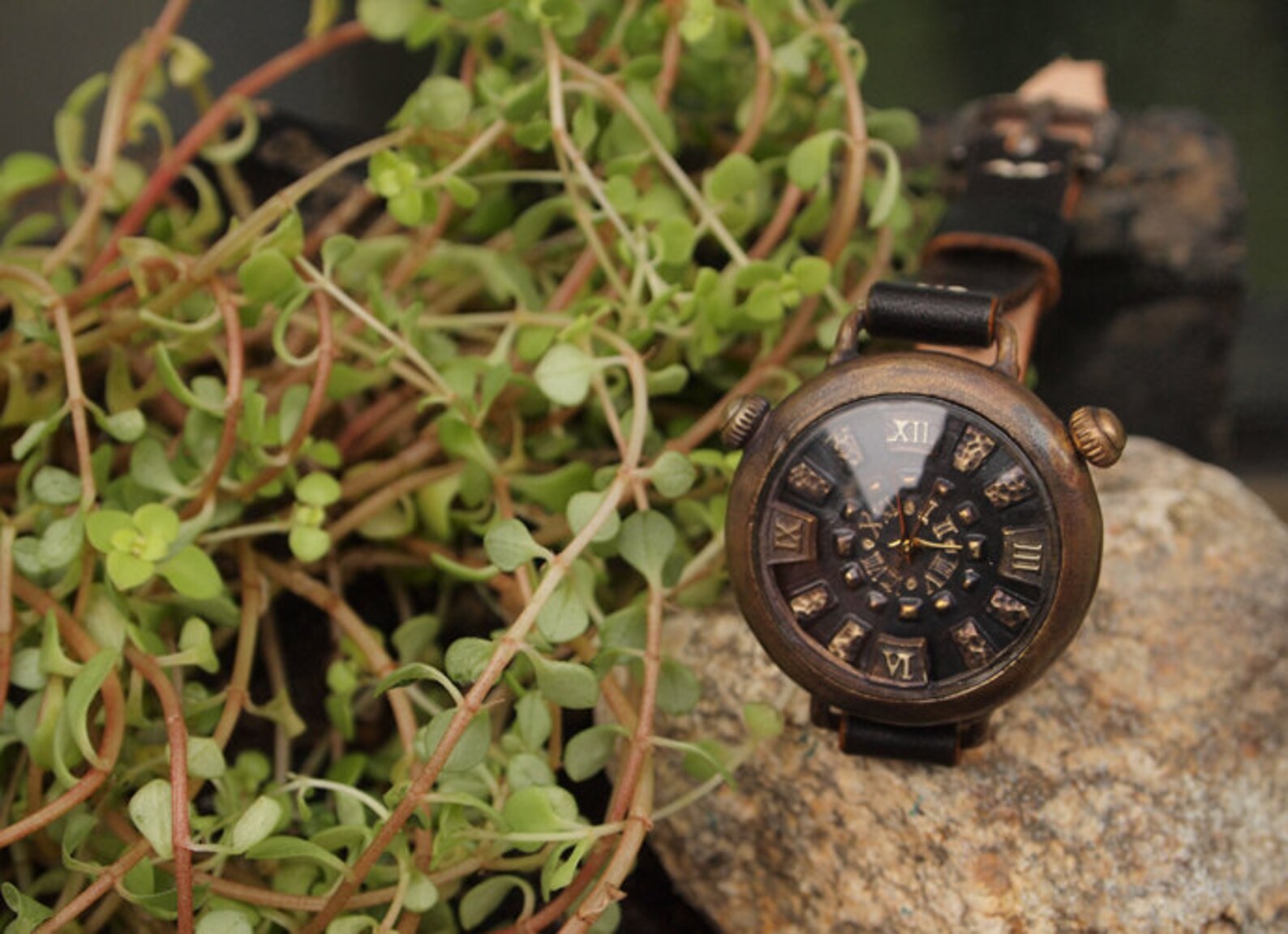 Vintage Retro Handcraft Watch. Handstitch Leather Strap. - Etsy