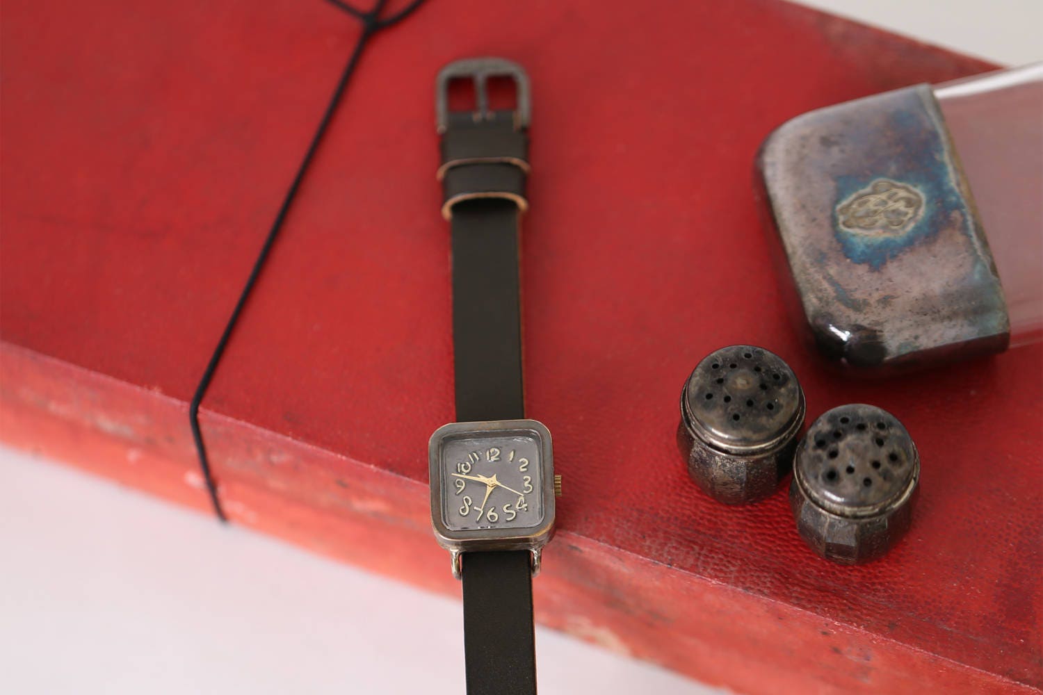 Vintage Handcraft Wrist Watch With Leather Band /// Nemoblackr ...
