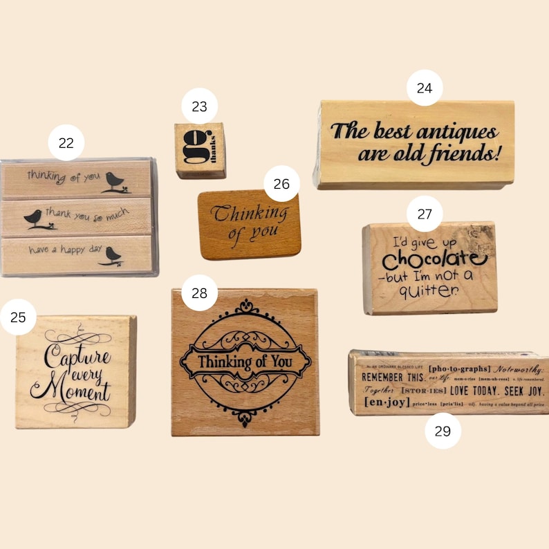 Sentiment Rubber Stamps | Quotes, Sayings, Words | New & Gently Used ...