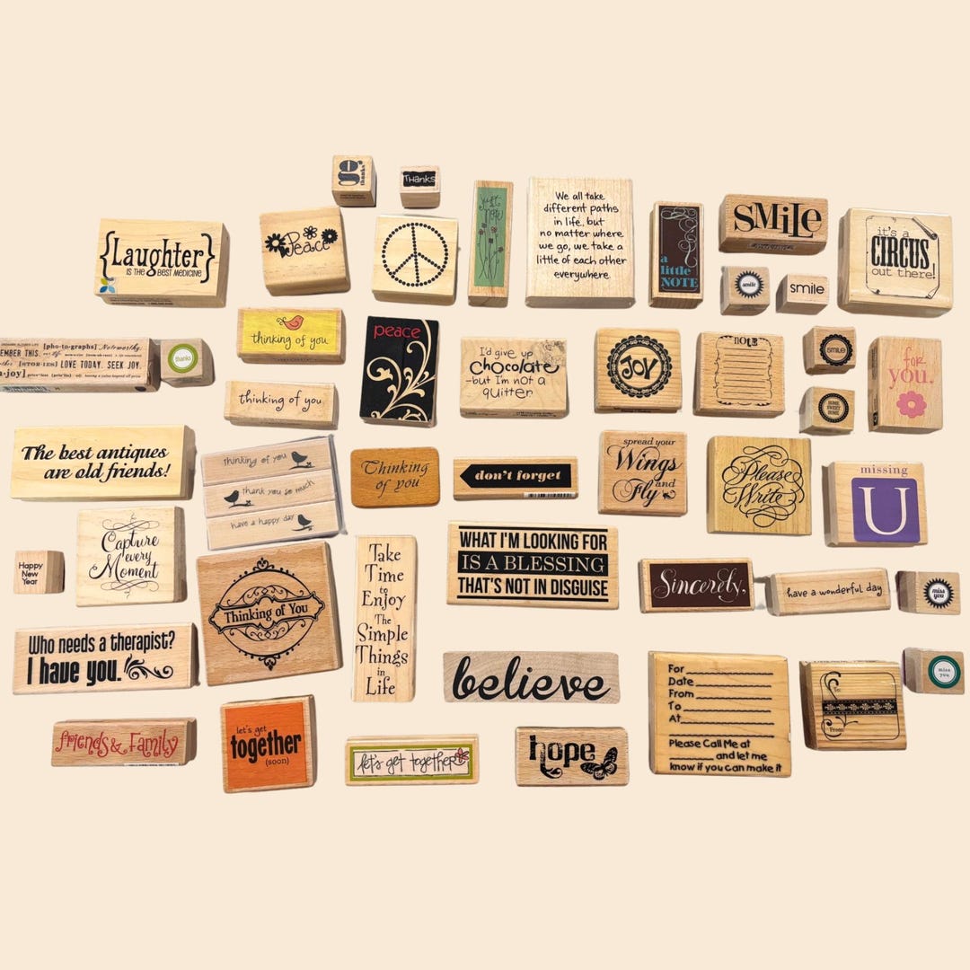 Sentiment Rubber Stamps | Quotes, Sayings, Words | New & Gently Used ...