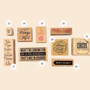 Sentiment Rubber Stamps | Quotes, Sayings, Words | New & Gently Used ...