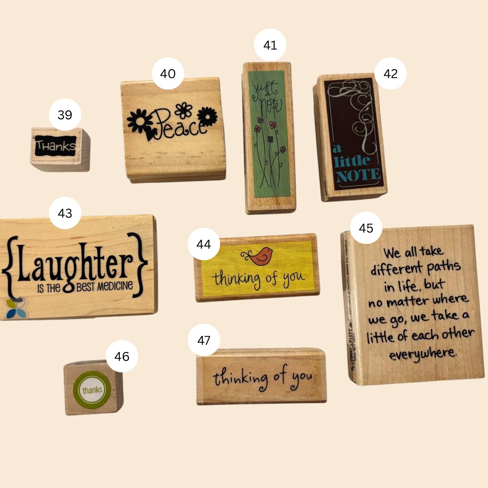 Sentiment Rubber Stamps | Quotes, Sayings, Words | New & Gently Used ...