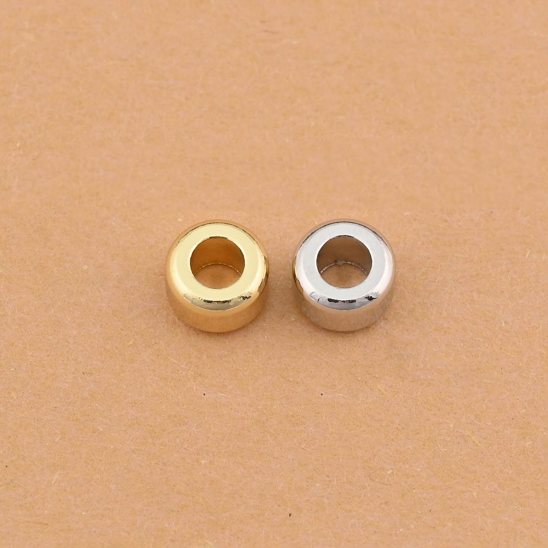 Smooth Barrel Spacer Bead With Large Hole for Clean and Minimal Jewelry ...