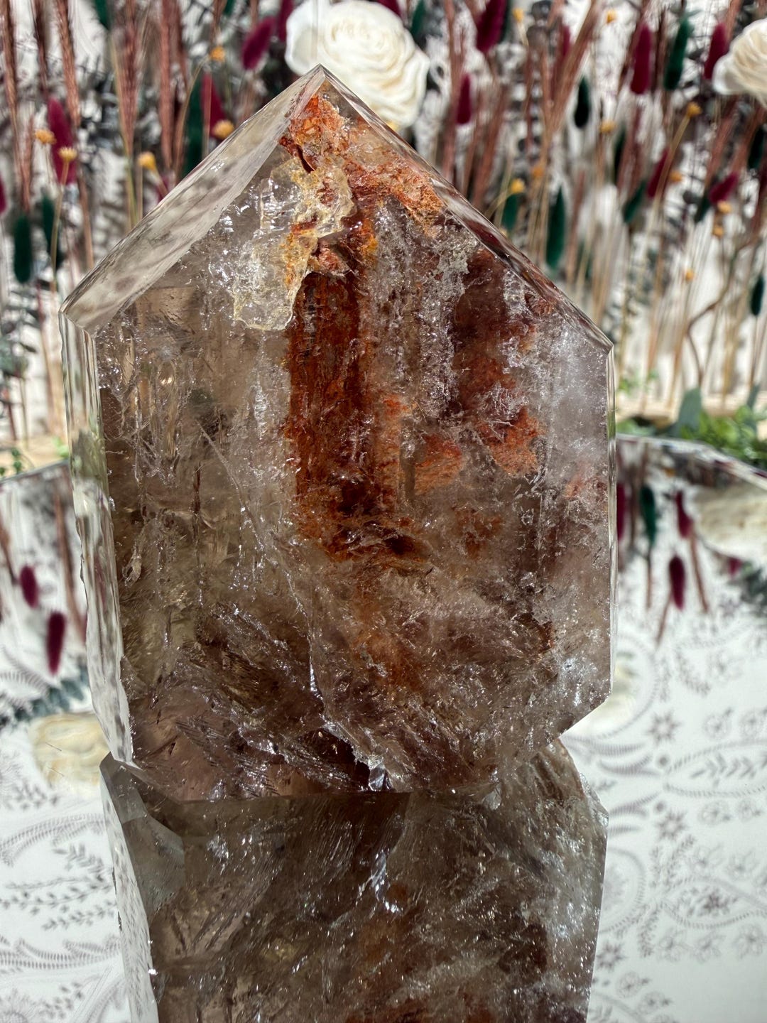Elestial Quartz Crystal Polished | Natural Skeletal Quartz Stone - Etsy