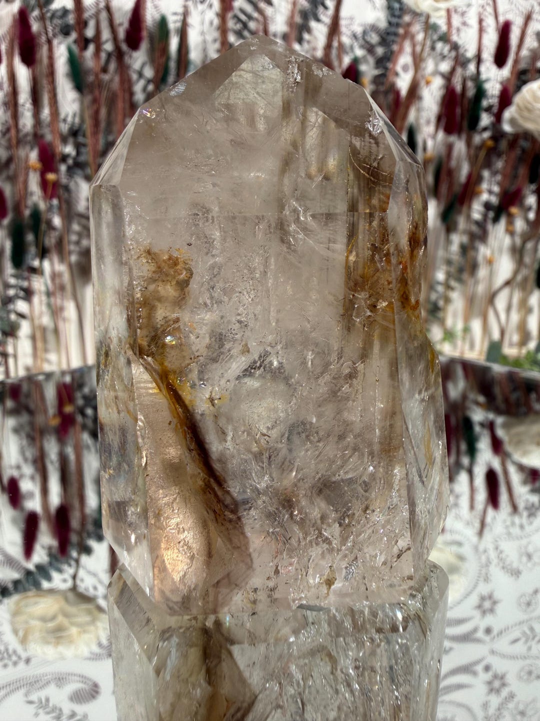 Polished Skeletal Quartz Crystal | Natural Elestial Quartz Mineral - Etsy