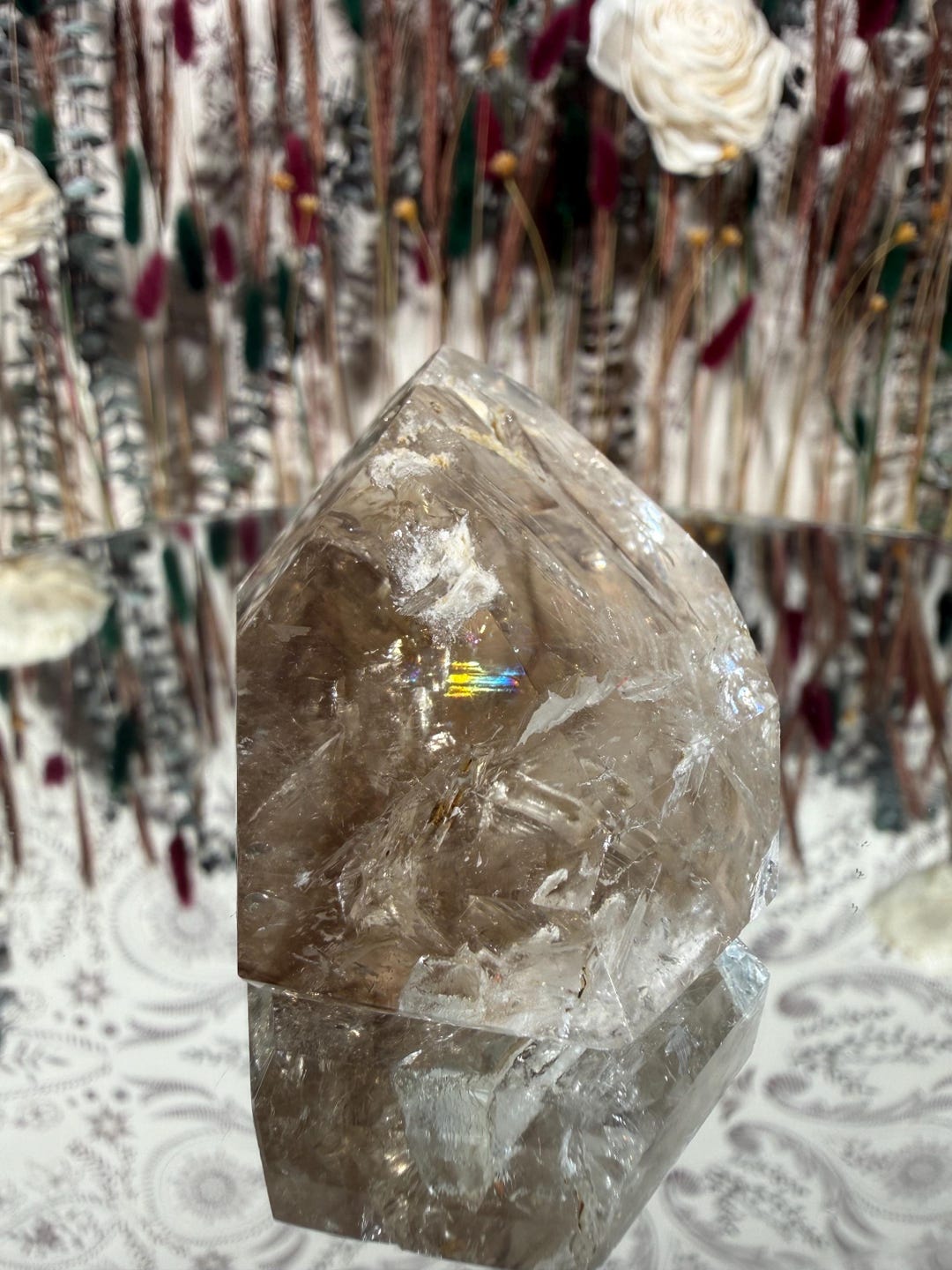 Natural Elestial Quartz Polished | Skeletal Quartz Mineral Specimen - Etsy