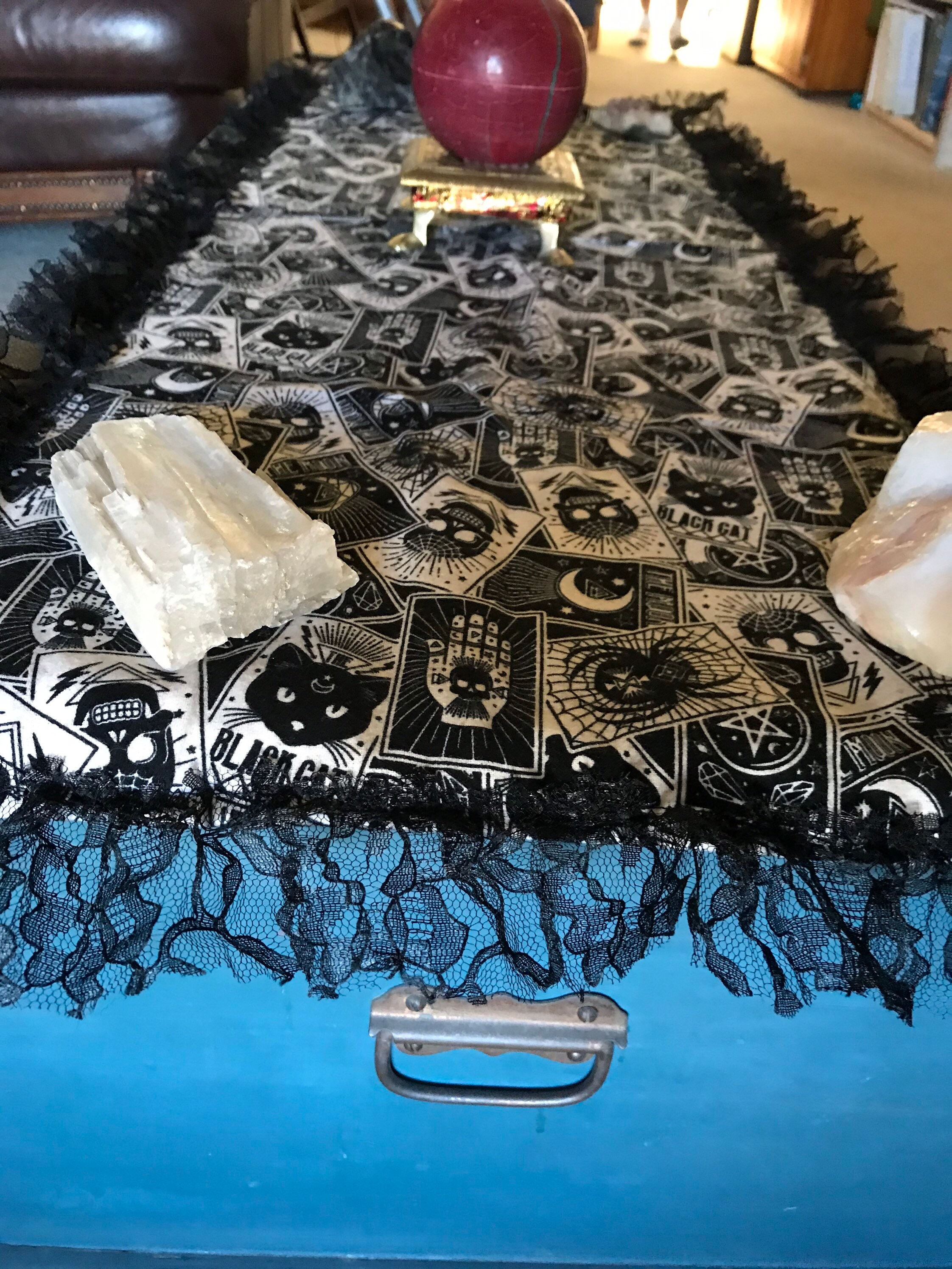 Alter Cloth Tarot Cards Witchy Psychic Cover tablecloth | Etsy