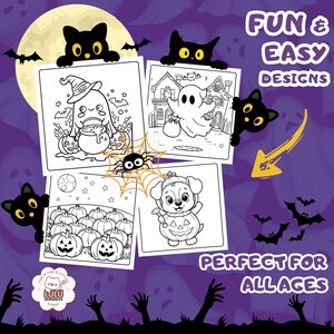 Boo-tiful Monsters: Cute, Bold and Easy Halloween Coloring Pages With ...