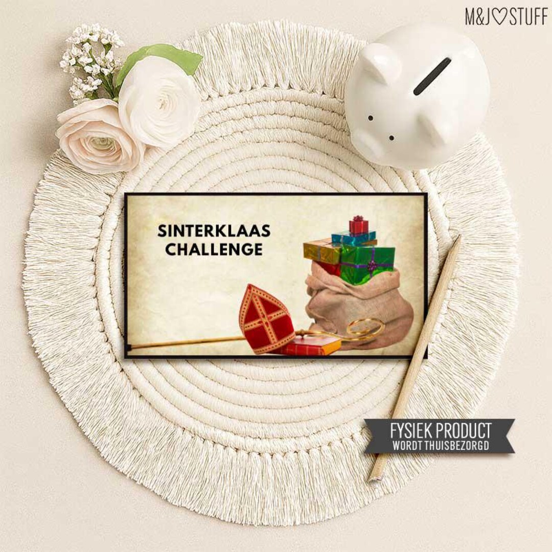 Sinterklaas Challenge Card A6 Size | Savings Challenge & Budget ...