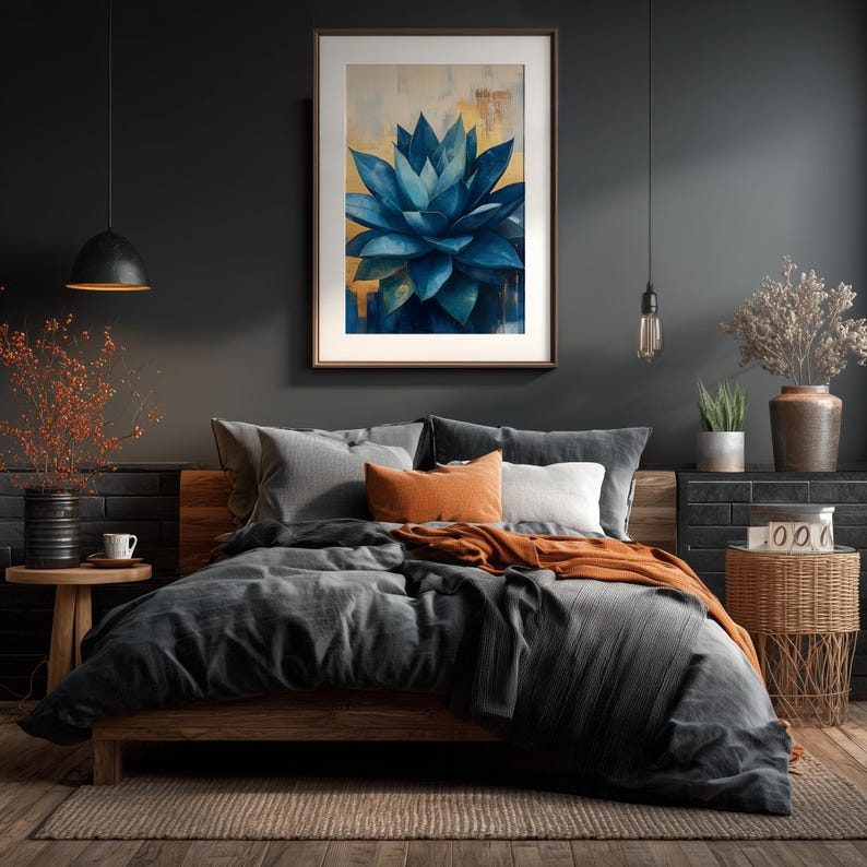 Blue Agave Serenity Poster Wall Art 224, Unframed - Etsy UK