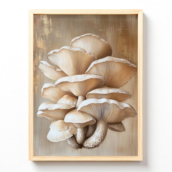 Oyster Mushroom Poster - Etsy