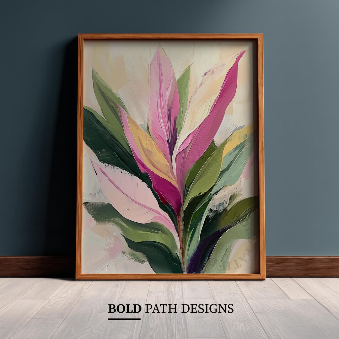 Calathea Blooming Symphony Botanical Poster Art Floral 234 - Etsy
