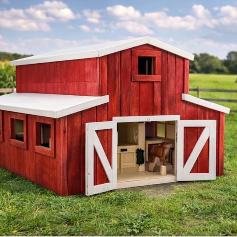 Wooden Toy Barns - Etsy