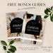 Modern Wedding Menu & Welcome Card: Minimalist Canva Template (digital ...