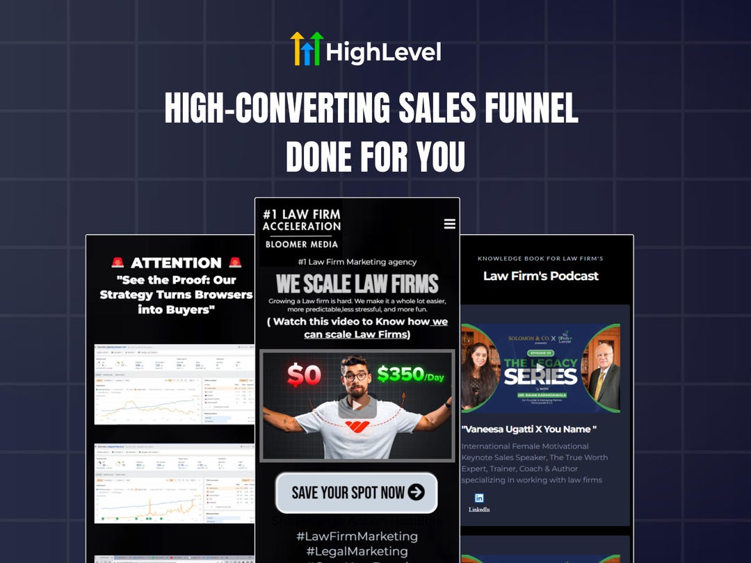 Gohighlevel Sales Funnel Template: Opt-in, VSL, Booking, Shop (digital ...